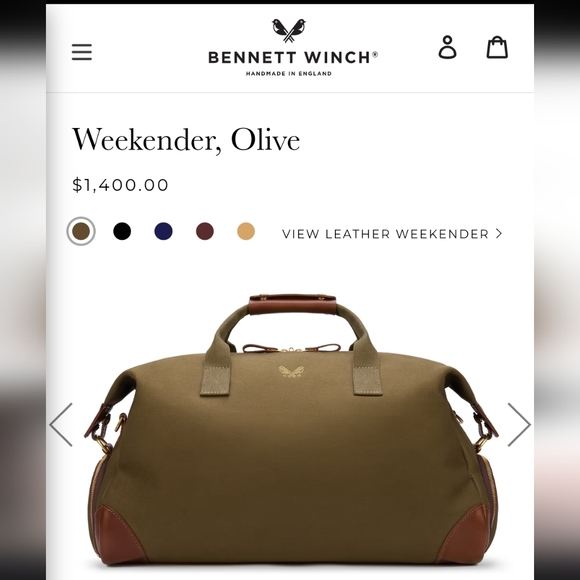 Bennett Winch | Bags | Nwt Bennett Winch Olive Weekender Bag | Poshmark